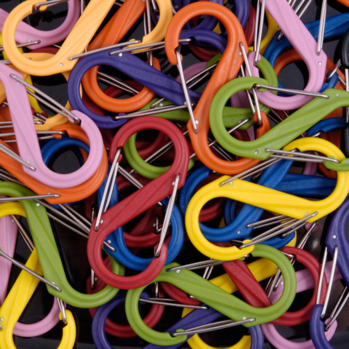 【山野賣客】S-BINER Plastic S型雙面塑膠扣環#4 不鏽鋼卡榫 承重約11kg SBP4-03_各種小物、工具、野外求生_登山 ...